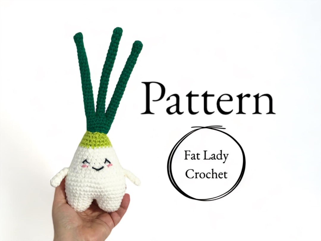 PATTERN: Crochet Green Onion Chive Scallion PDF - Etsy