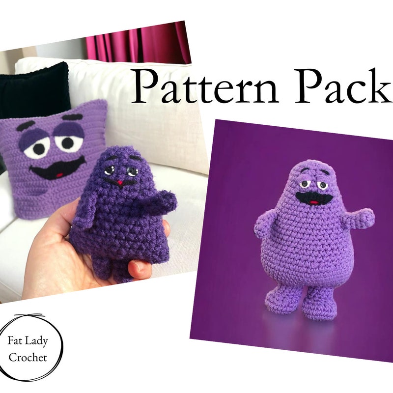 Grimace Mcdonalds Toy - Etsy