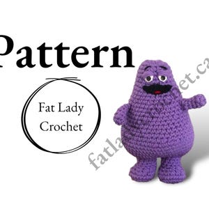 Grimace Crochet Pattern – Mcdonald's Character Amigurumi + Bonus Mets ...