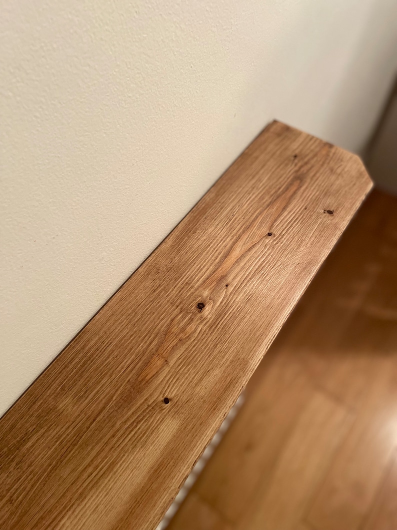 Wooden Radiator Shelf| No Drill Rustic Wooden Shelf | Floating Shelf ...