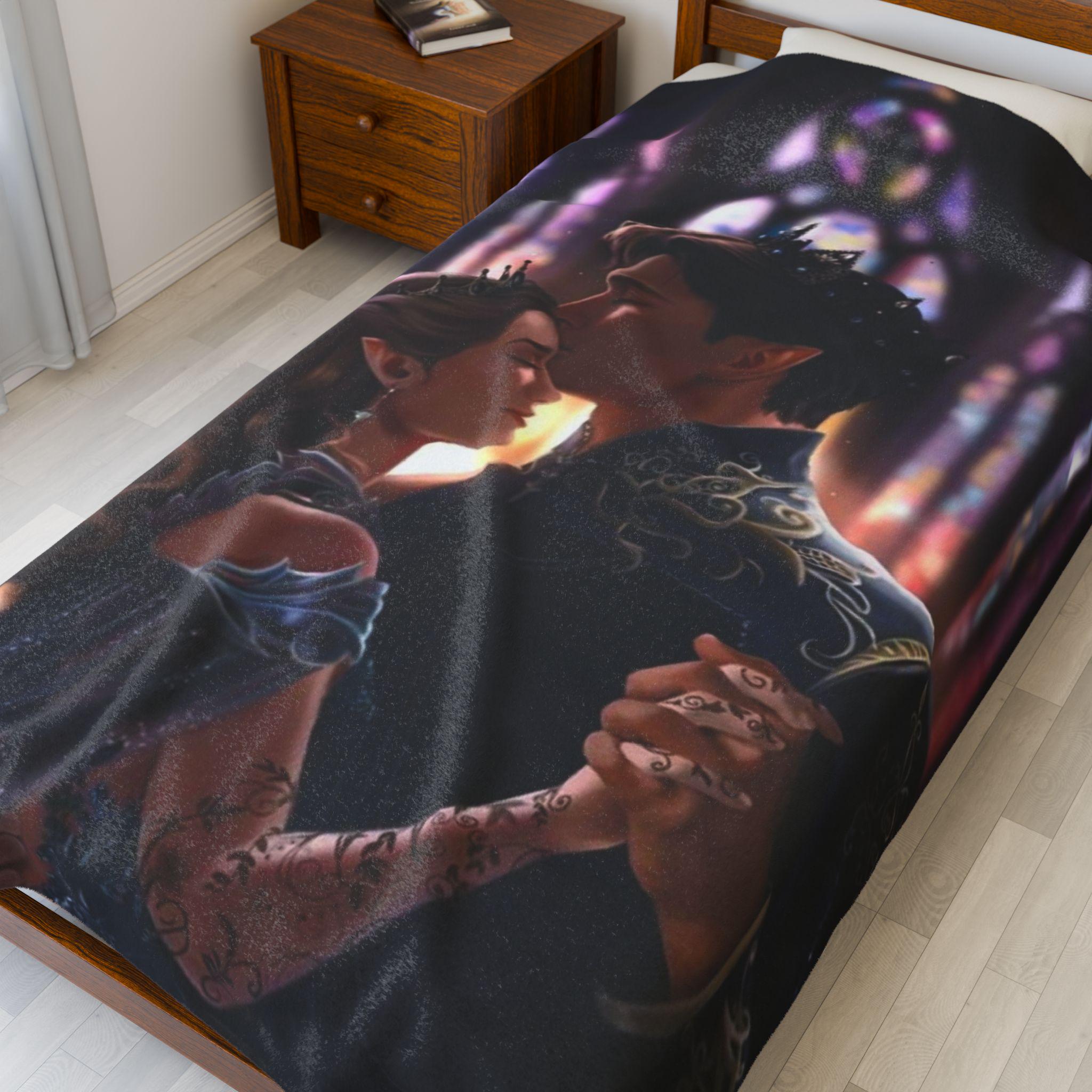 Rhysand & Feyre Starfall Dance Blanket | ACOTAR Inspired Romantic Fae ...