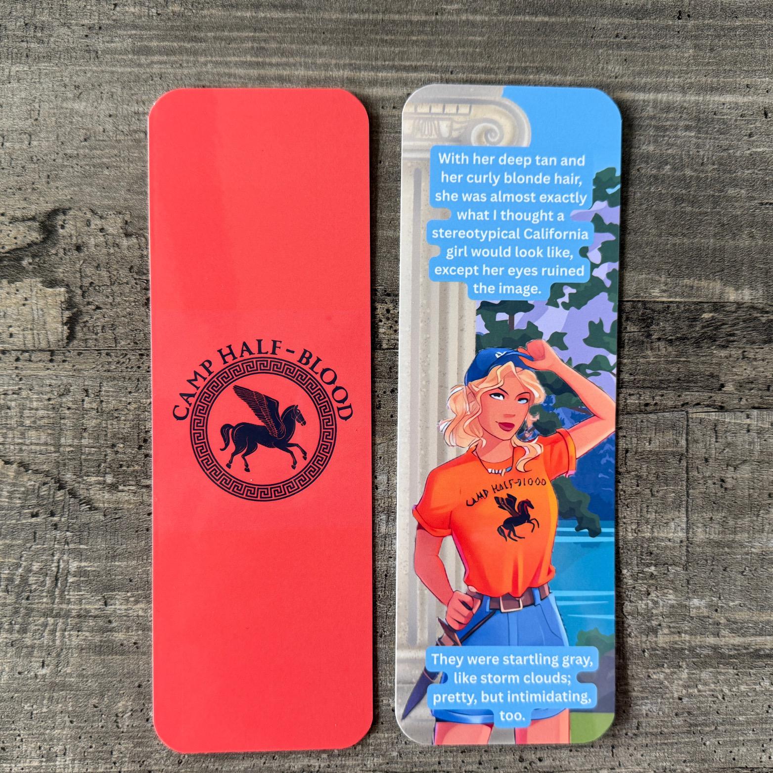 Camp Half-blood Percy Jackson Bookmark Set – 8 Glossy Bookmarks ...