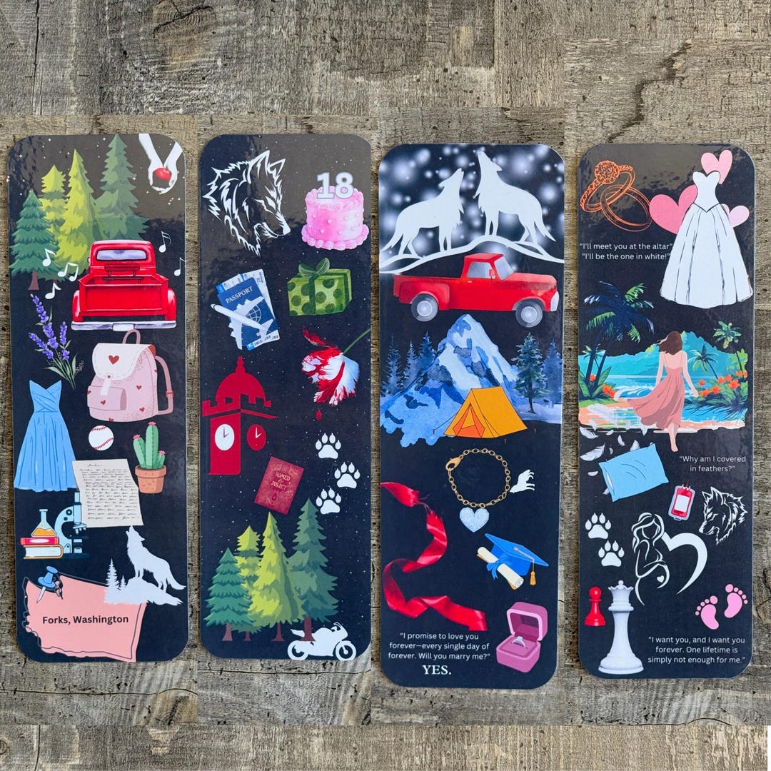 Twilight Themed Bookmarks - Etsy