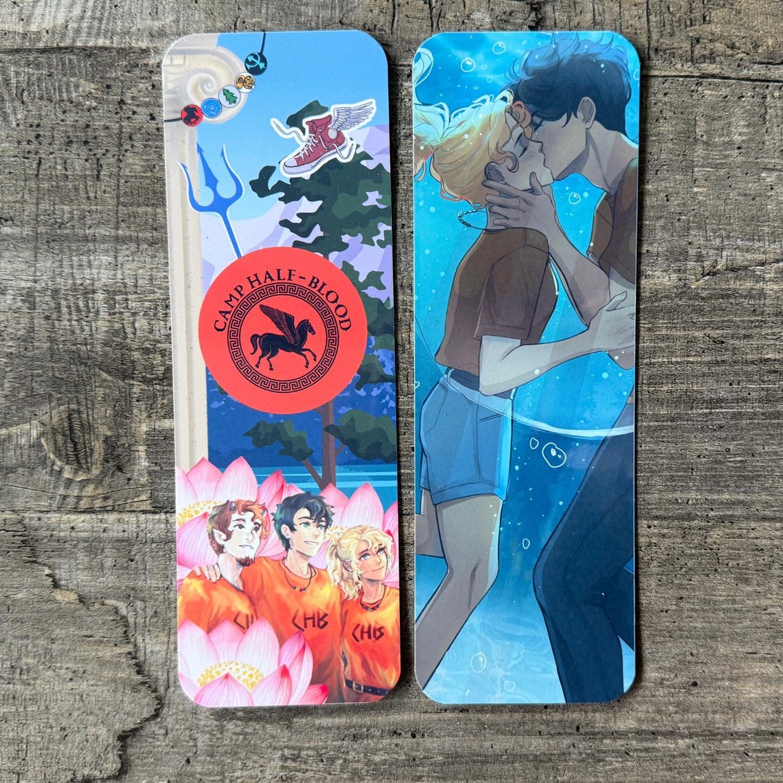 Camp Half-blood Percy Jackson Bookmark Set – 8 Glossy Bookmarks ...