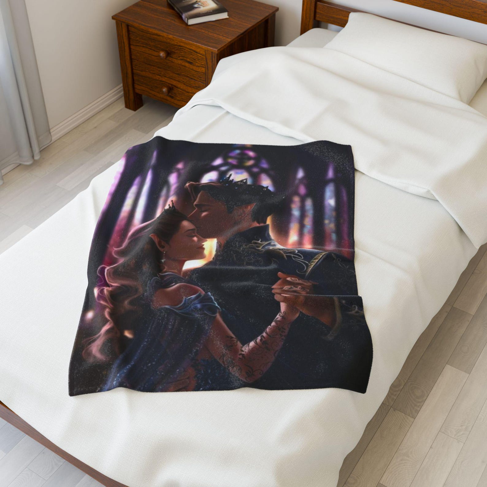 Rhysand & Feyre Starfall Dance Blanket | ACOTAR Inspired Romantic Fae ...