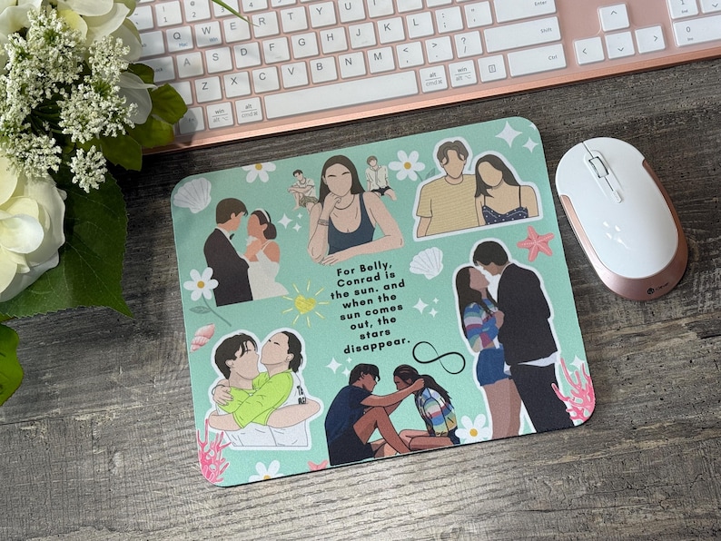 The Summer I Turned Pretty Mouse Pad | Belly & Conrad Collage | Bookish ...