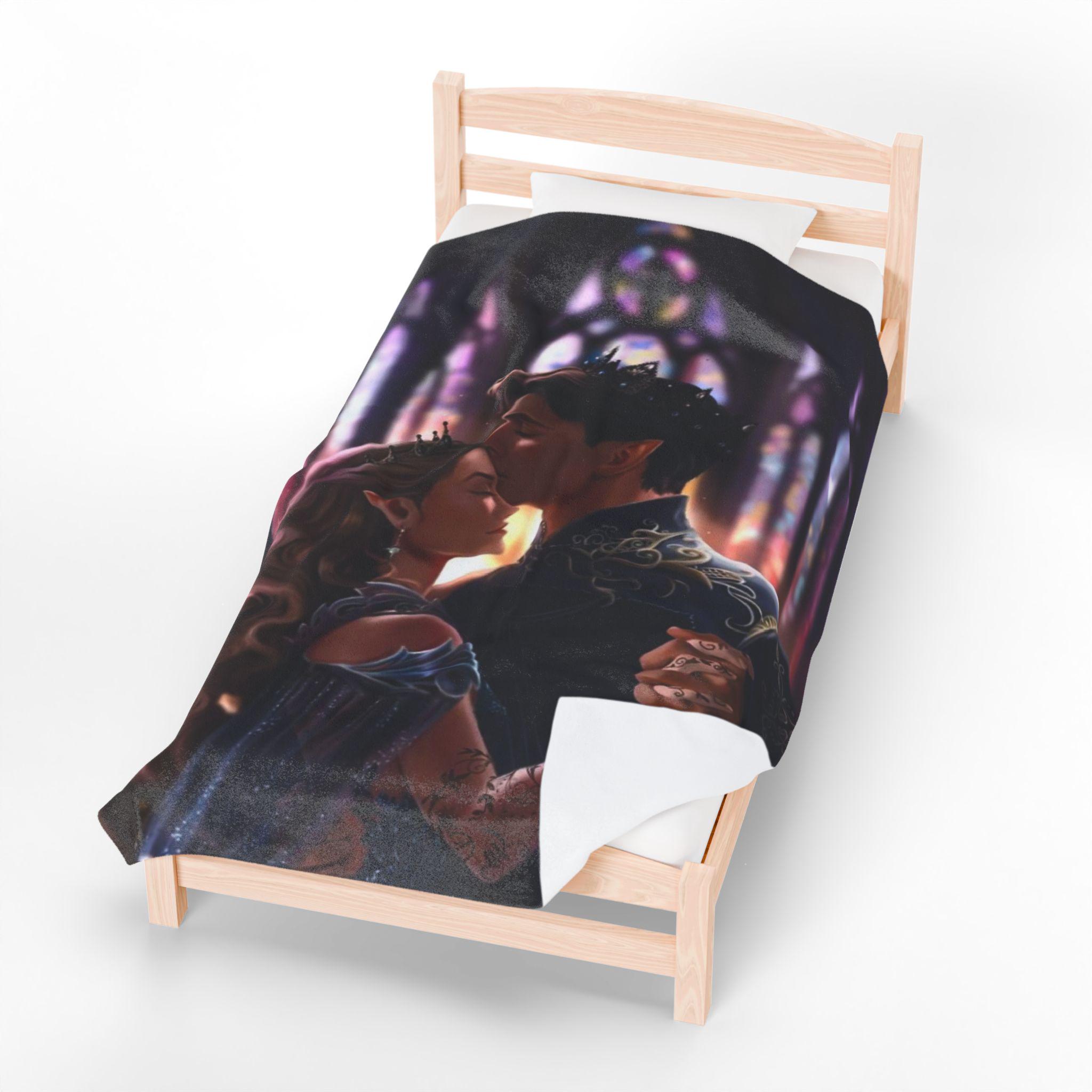 Rhysand & Feyre Starfall Dance Blanket | ACOTAR Inspired Romantic Fae ...