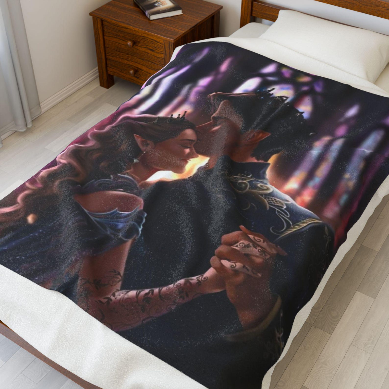 Rhysand & Feyre Starfall Dance Blanket | ACOTAR Inspired Romantic Fae ...