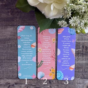 The Summer I Turned Pretty Bookmarks - Etsy