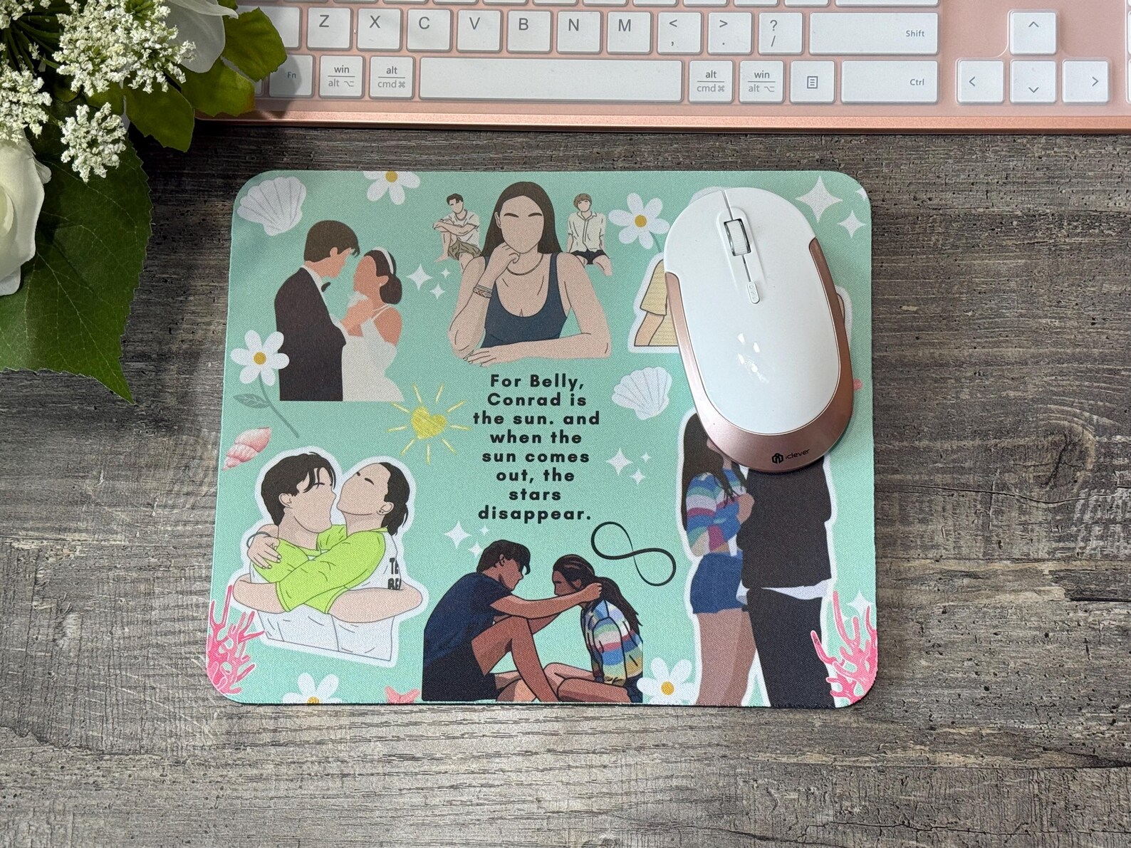 The Summer I Turned Pretty Mouse Pad | Belly & Conrad Collage | Bookish ...