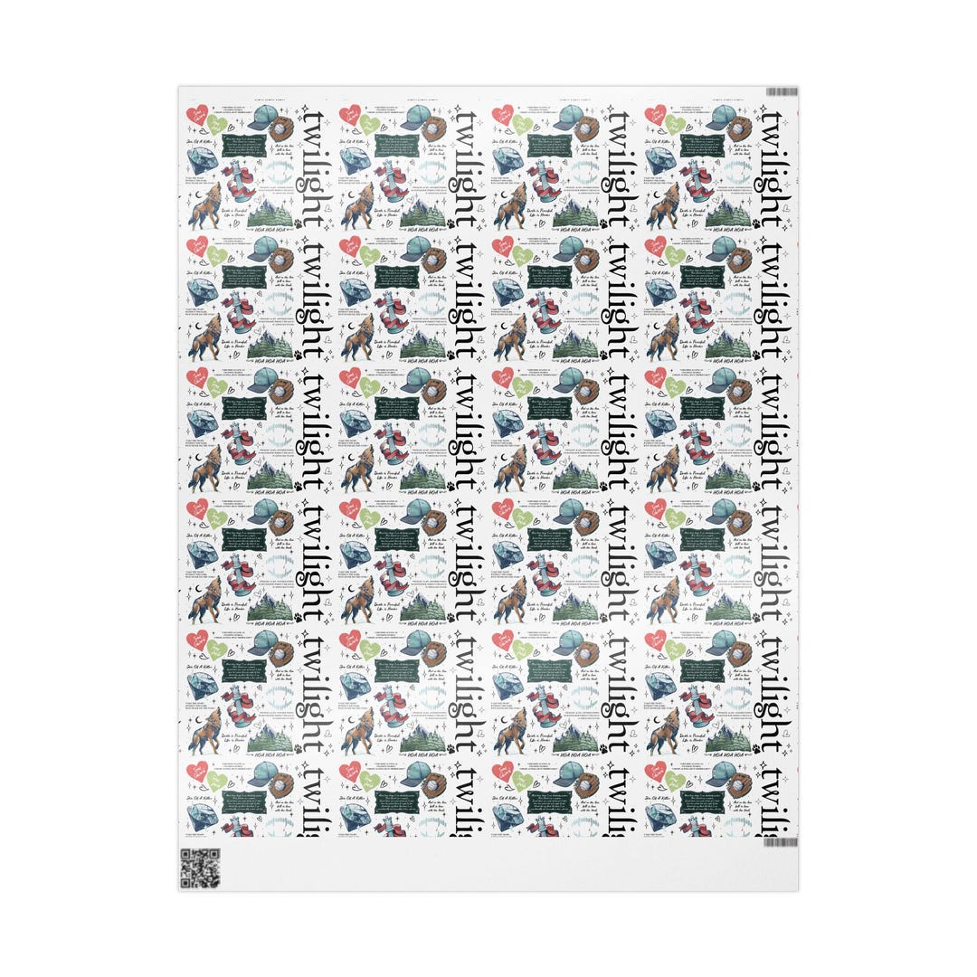 Twilight-themed Wrapping Paper - Eco-friendly Gift Wrap, Holiday ...