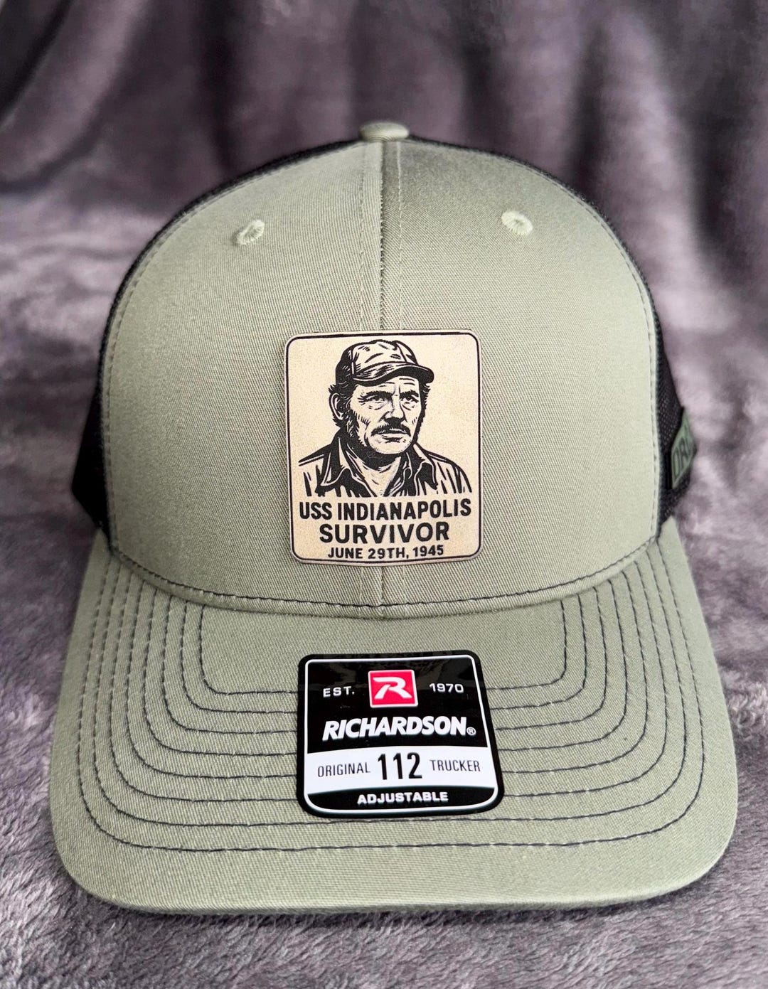 Jaws - Quint Snapback Trucker/baseball Hat - 2 Patch Design - Etsy