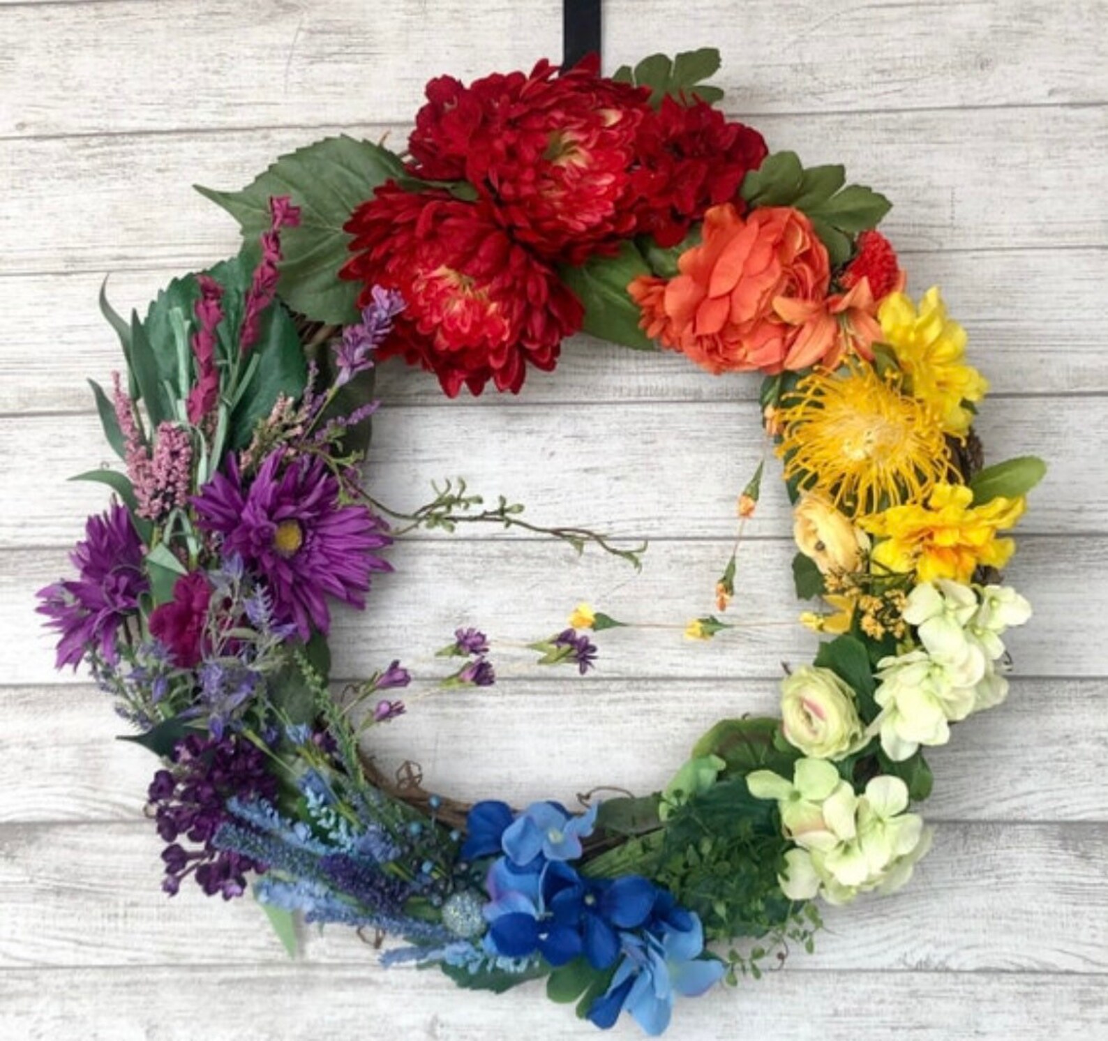 LGBTQ Rainbow Wreath for Front Door PRIDE Wreath for Front - Etsy