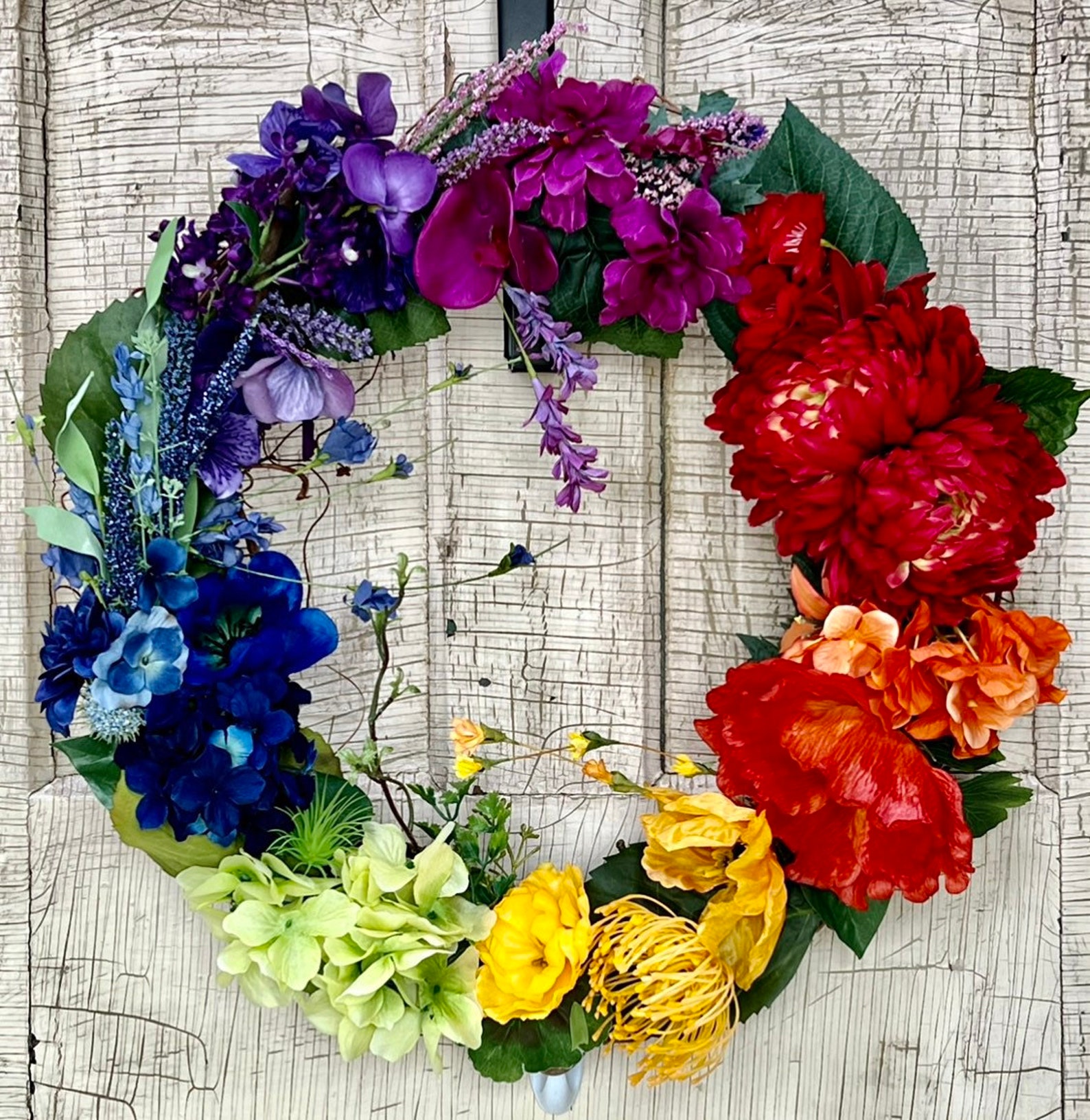 LGBTQ Rainbow Wreath for Front Door PRIDE Wreath for Front - Etsy
