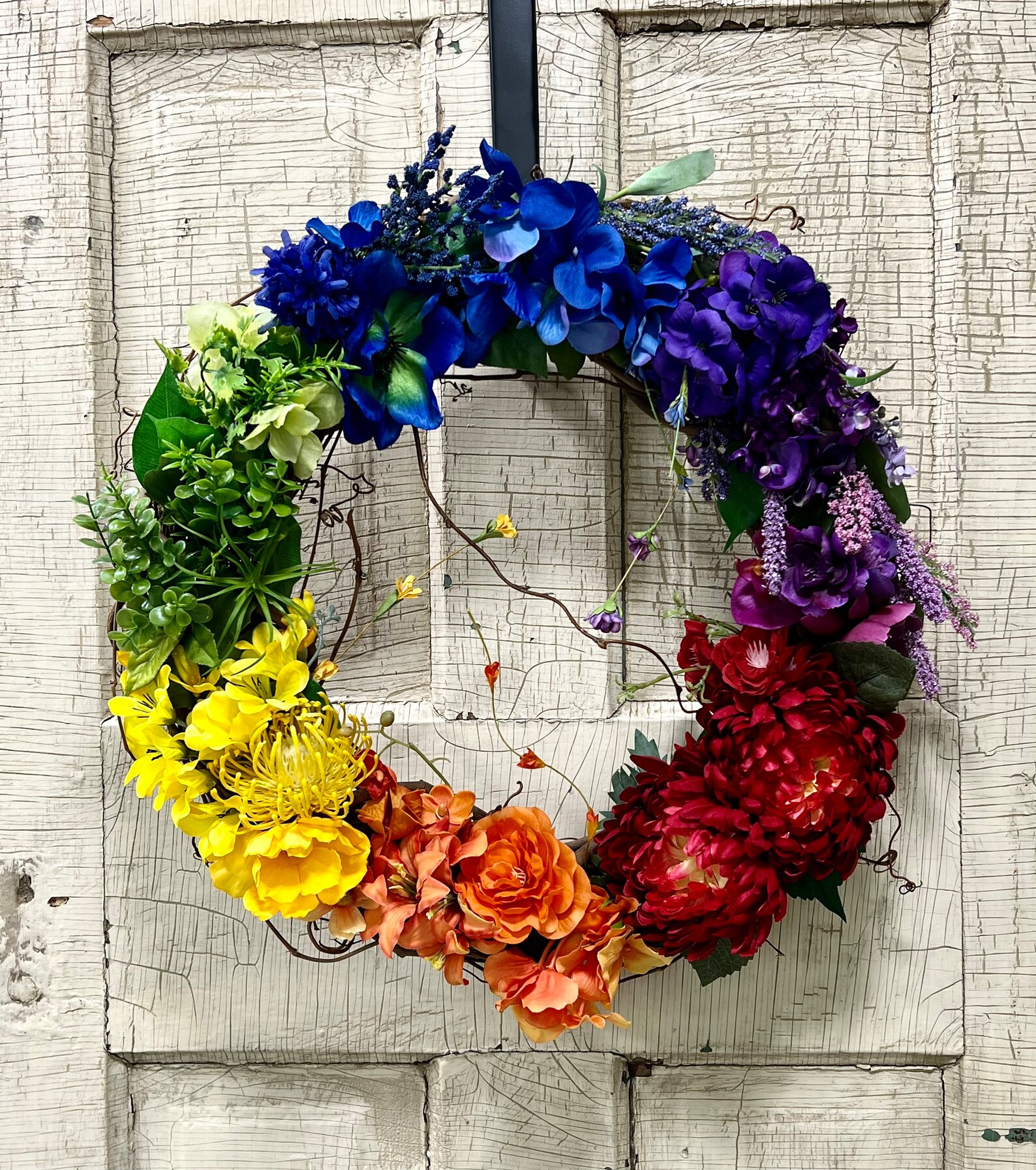 LGBTQ Rainbow Wreath for Front Door PRIDE Wreath for Front - Etsy