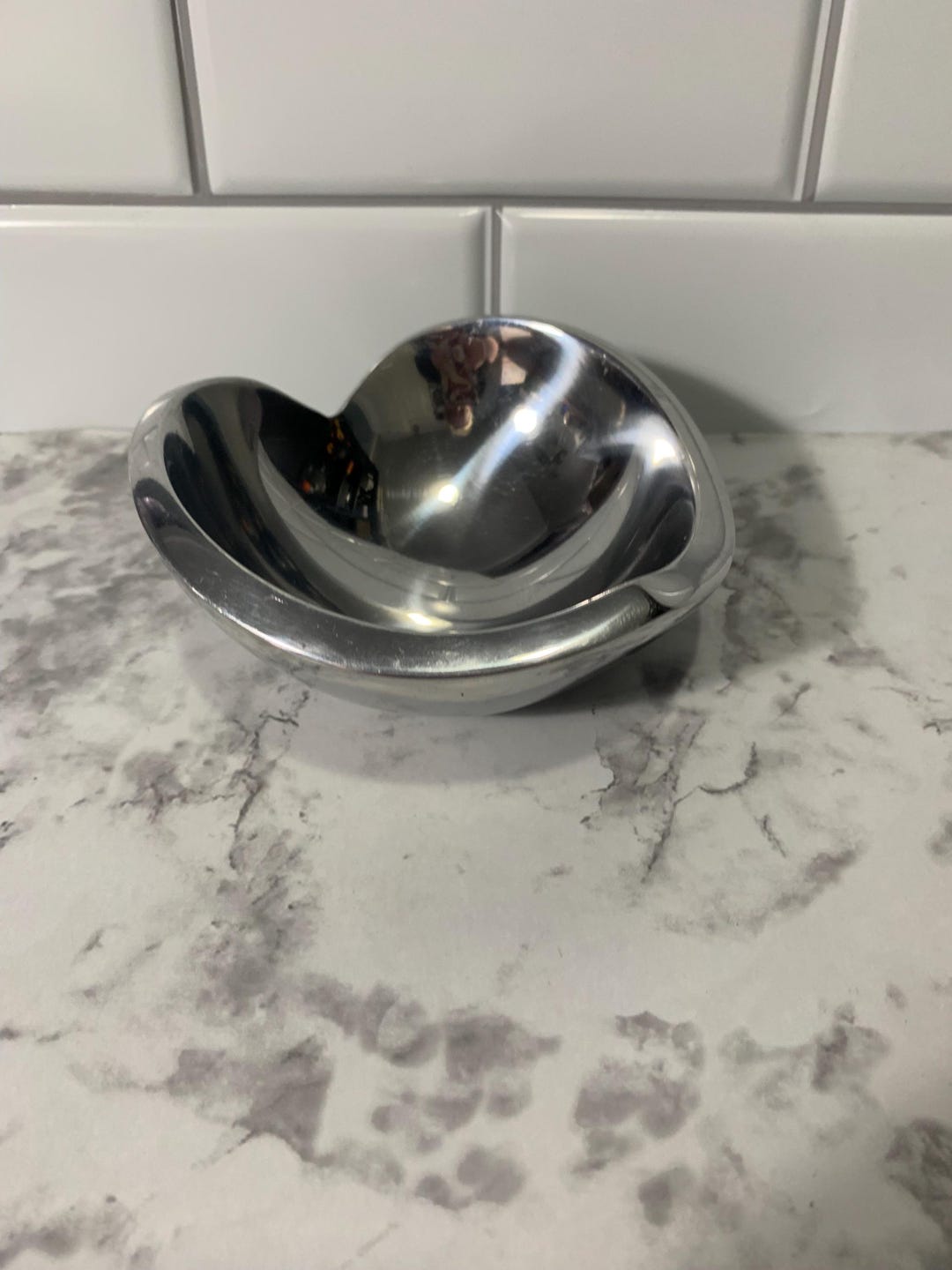 Nambe Small Love Bowl MT0019 Sean O Hara Apx 4.5in, Heart Shaped Bowl - Etsy