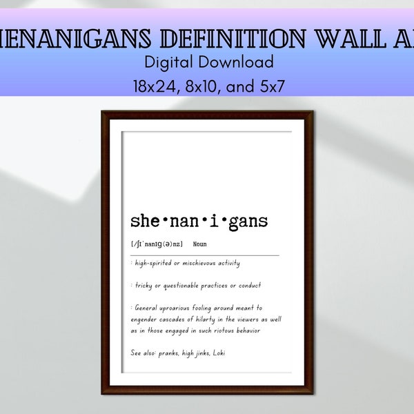 Definition Wall Art - Etsy