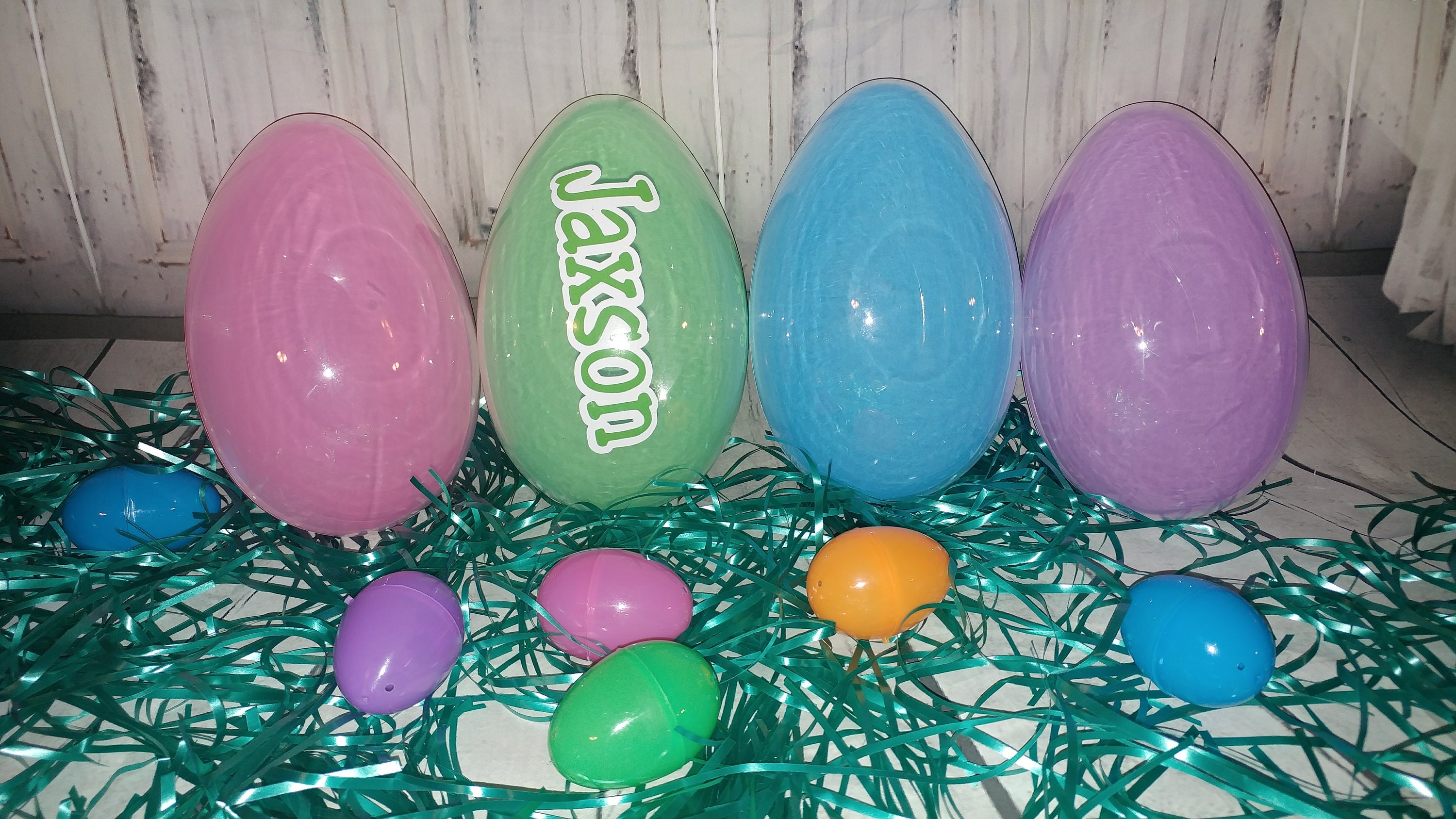 Huevo Jumbo personalizado y combo de animales rellenos / huevo - Etsy ...