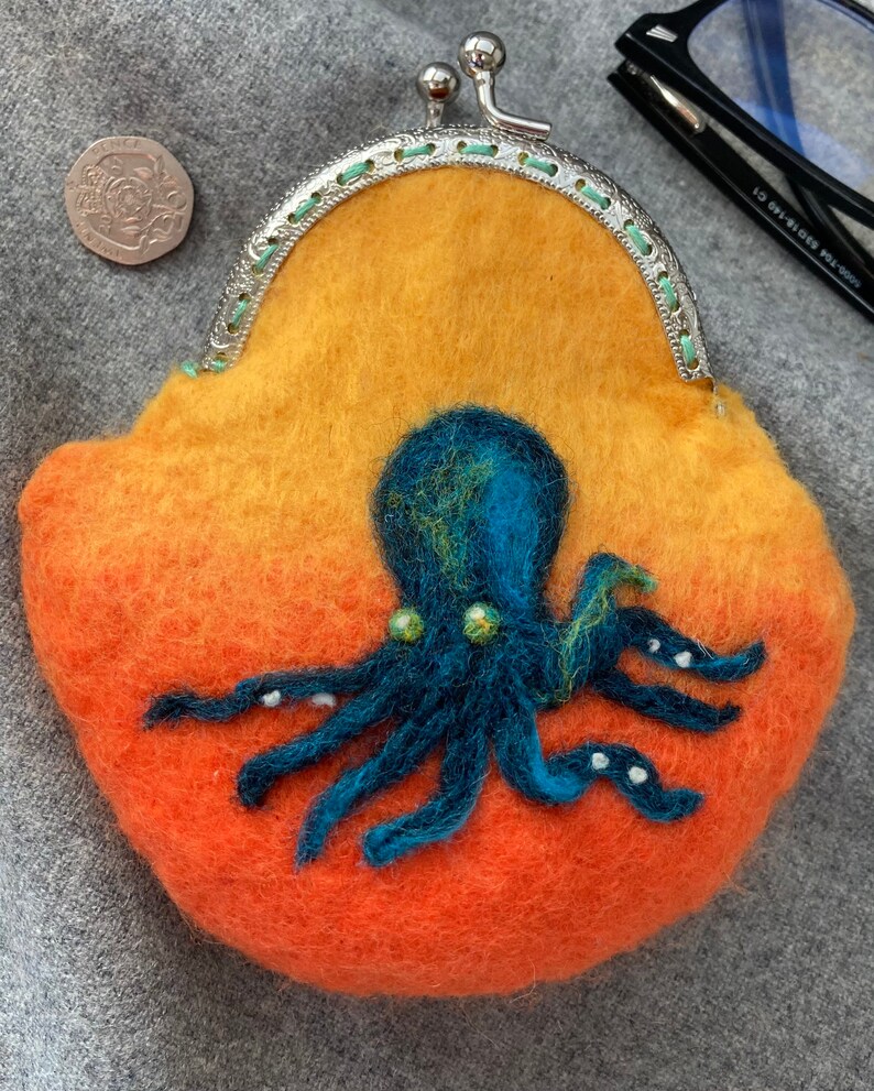 Handmade Felted Coin Purse Wool Coin Purse Handmade Felted - Etsy