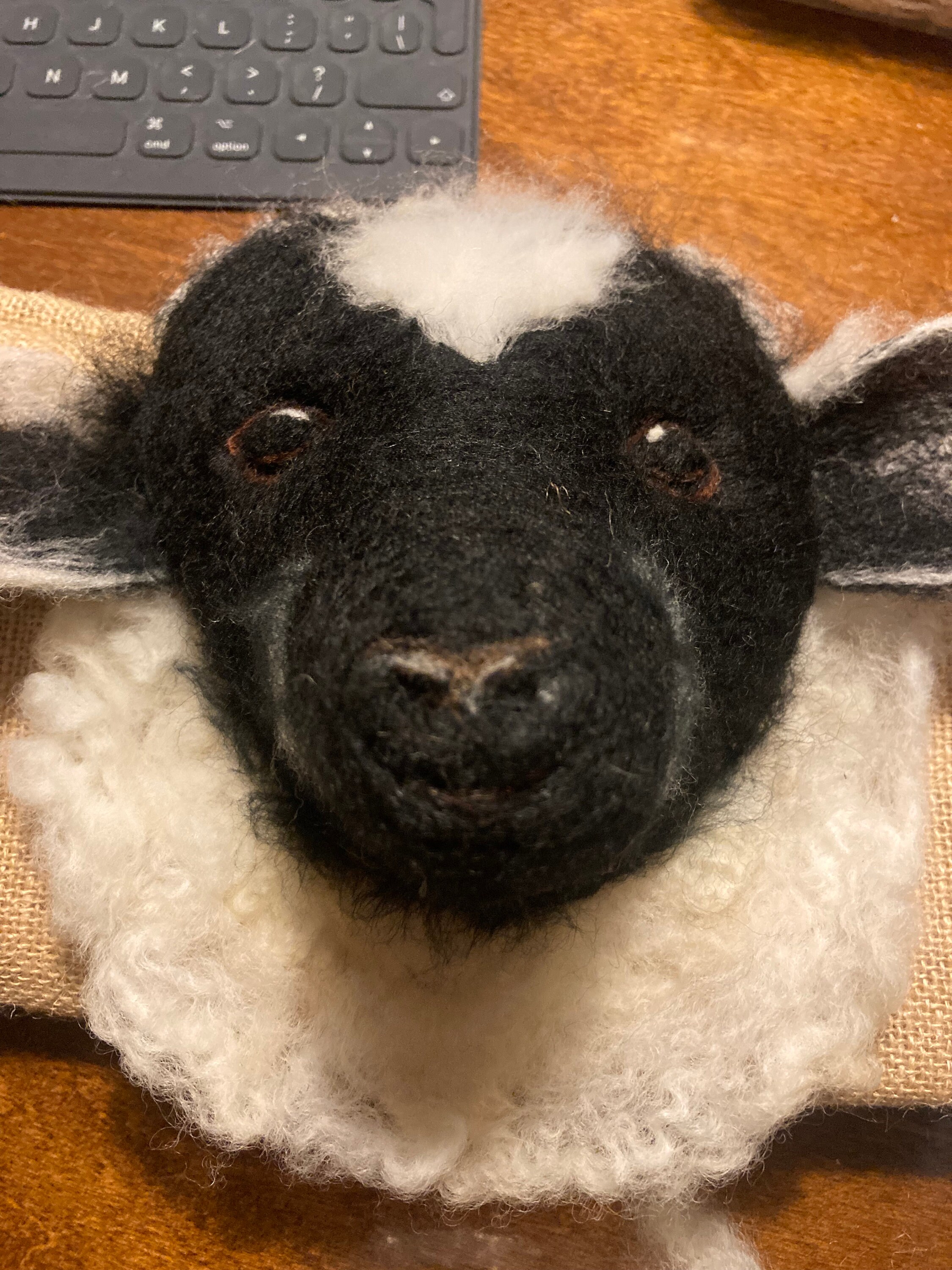 Handmade Wool Farm Animal Head Wall Decor: Highland Cow, Pig, Sheep ...