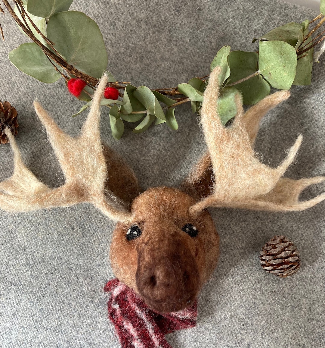 Moose Head Decoration, Moose Head Christmas Decor, Moose Decoration ...