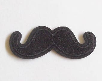 Mustache Patch Medium Custom Made - Etsy