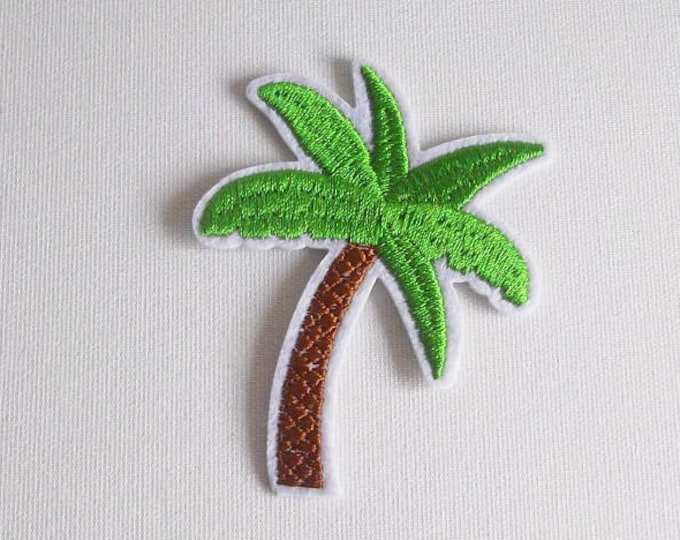 Palm Tree Iron on Patch, Tropical Patch, Iron on Palm Tree, Palm Tree ...
