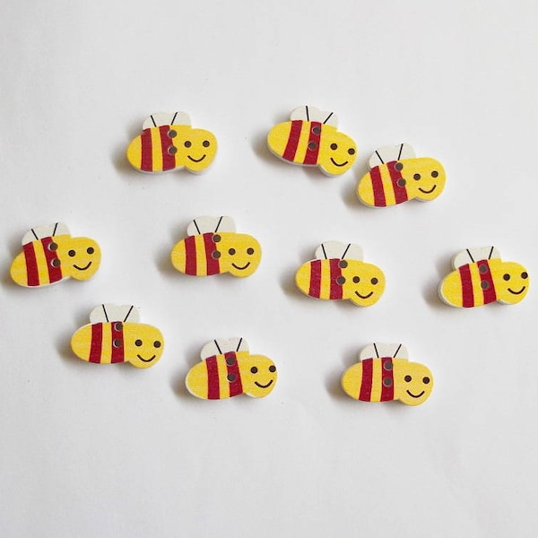 Bee Buttons - Etsy