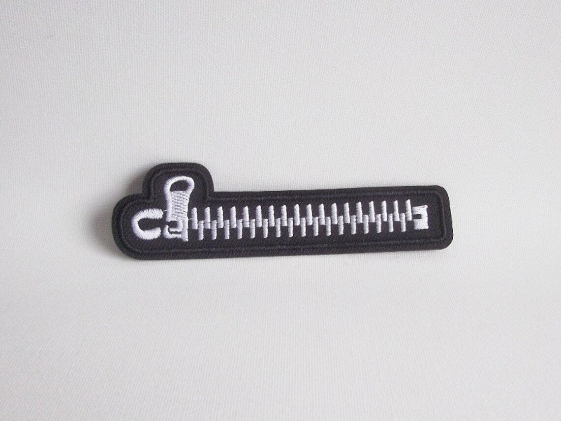 Zipper patch Iron on patch Patches for jackets Iron on | Etsy