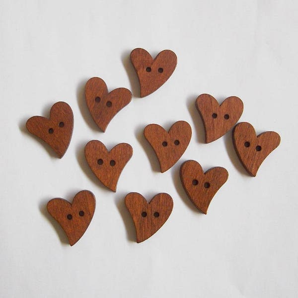 Heart Shape Buttons - Etsy