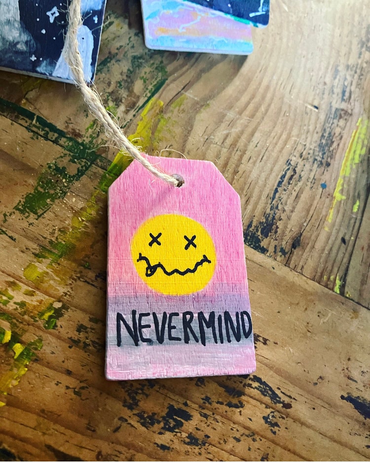 Hand Painted Gift Tag/ Decoration - Etsy