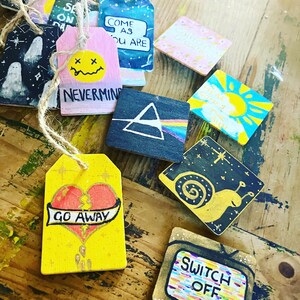 Hand Painted Gift Tag/ Decoration - Etsy