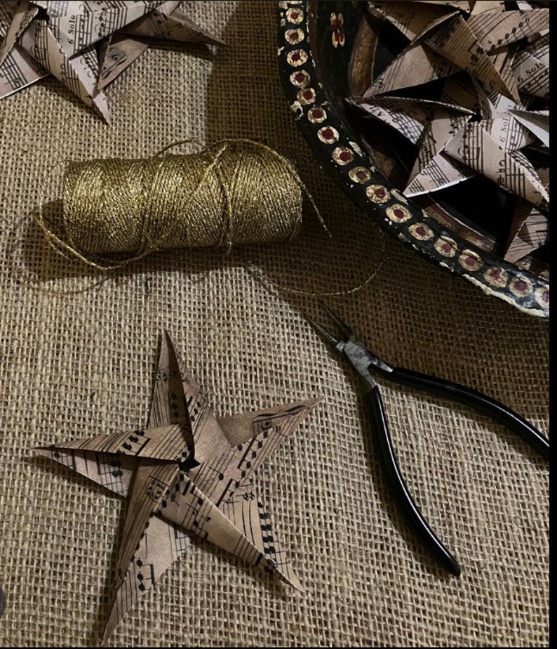 Origami Star- Musical Note Design - Etsy