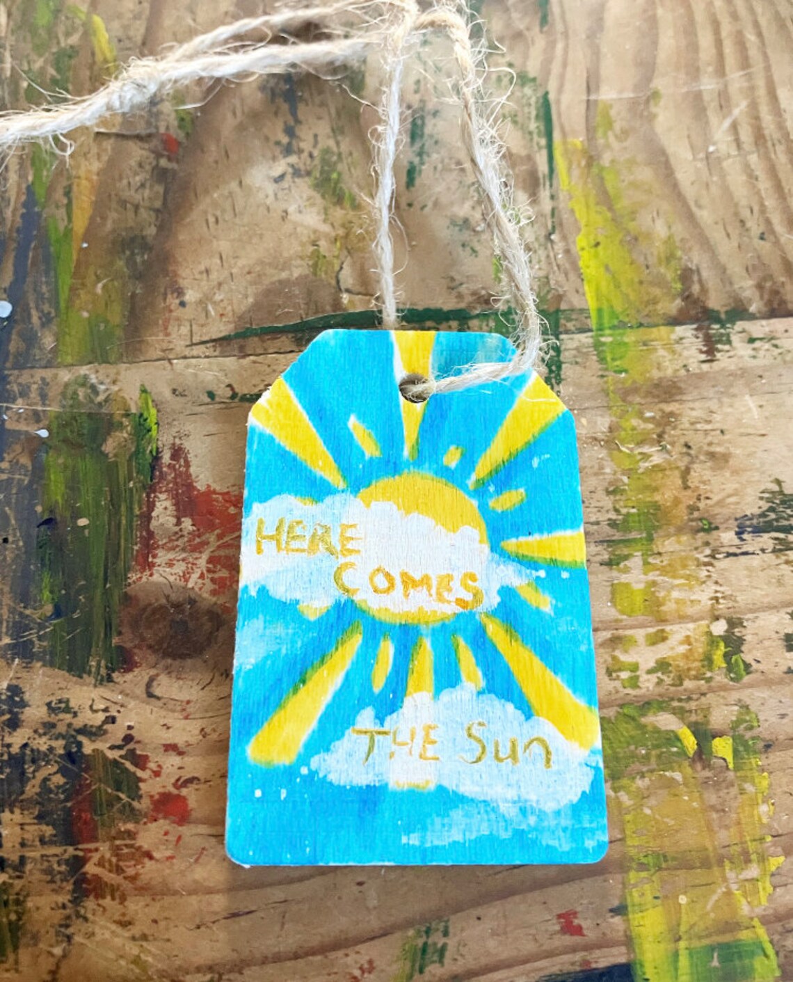 Hand Painted Gift Tag/ Decoration - Etsy