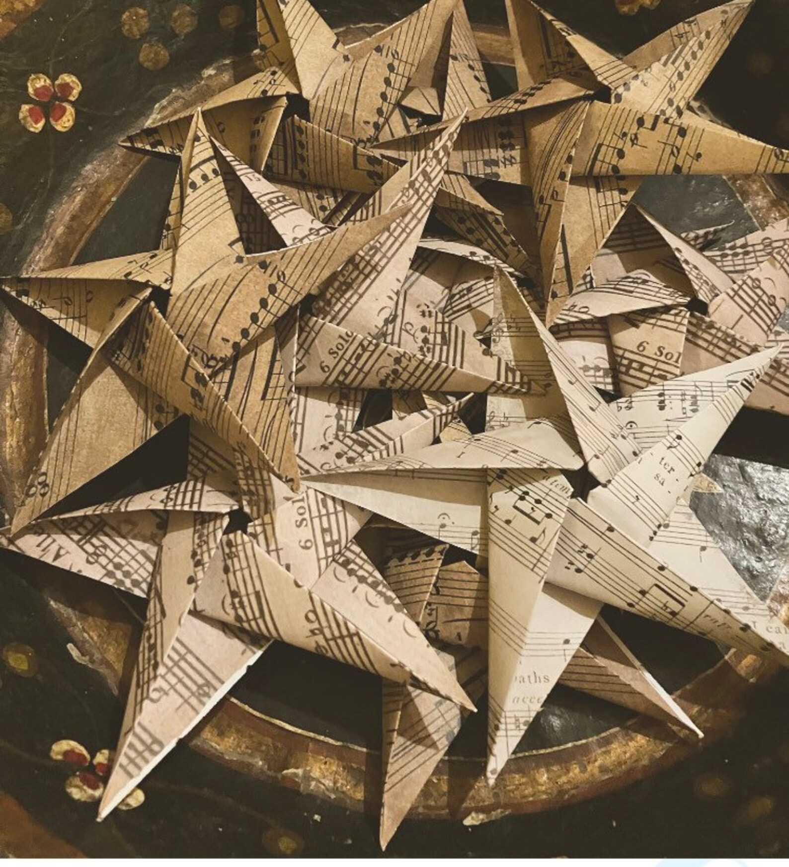 Origami Star- Musical Note Design - Etsy