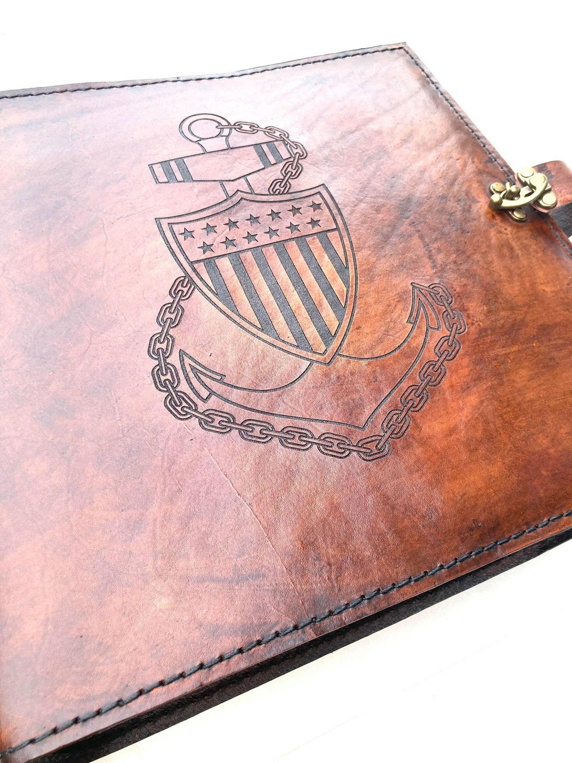USCG Chief Charge Book With Large Anchor CCTI Petty Officer - Etsy
