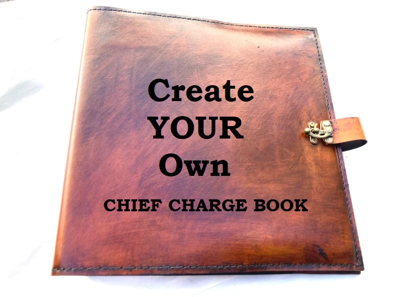 USCG Chief Charge Book, Create YOUR Own, Personalized Name on Spine ...