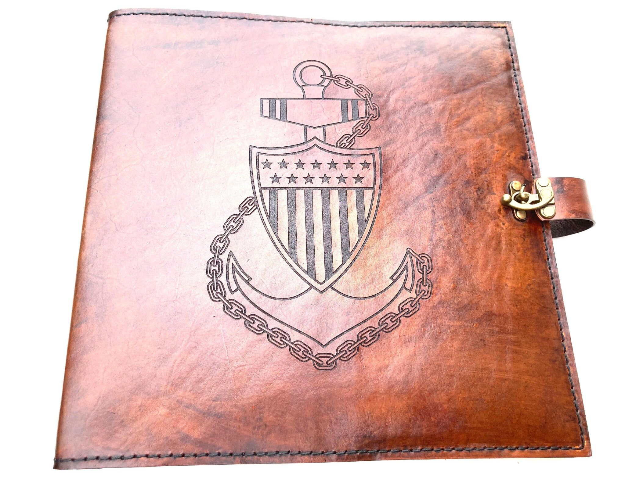 USCG Chief Charge Book With Large Anchor CCTI Petty Officer - Etsy