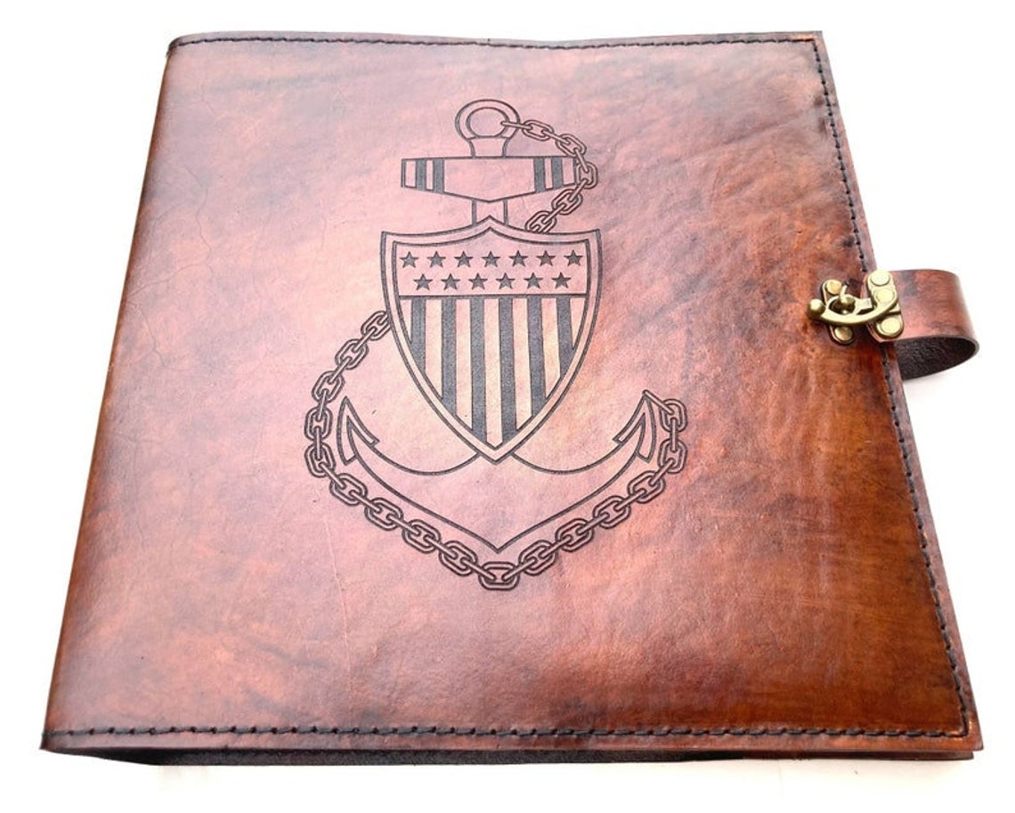 USCG Chief Charge Book With Large Anchor, CCTI, Petty Officer, Binder ...