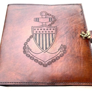 USCG Chief Charge Book With Large Anchor, CCTI, Petty Officer, Binder ...