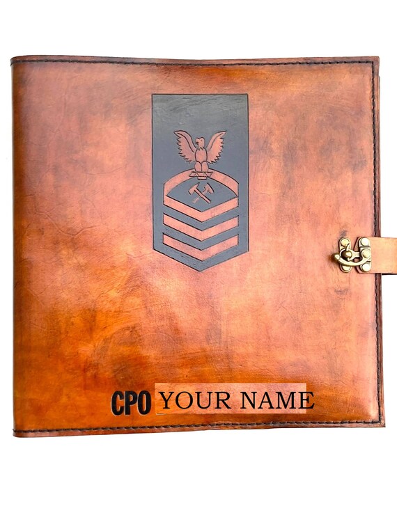 Chief Charge Book With Rating Badge CCTI Petty Officer | Etsy