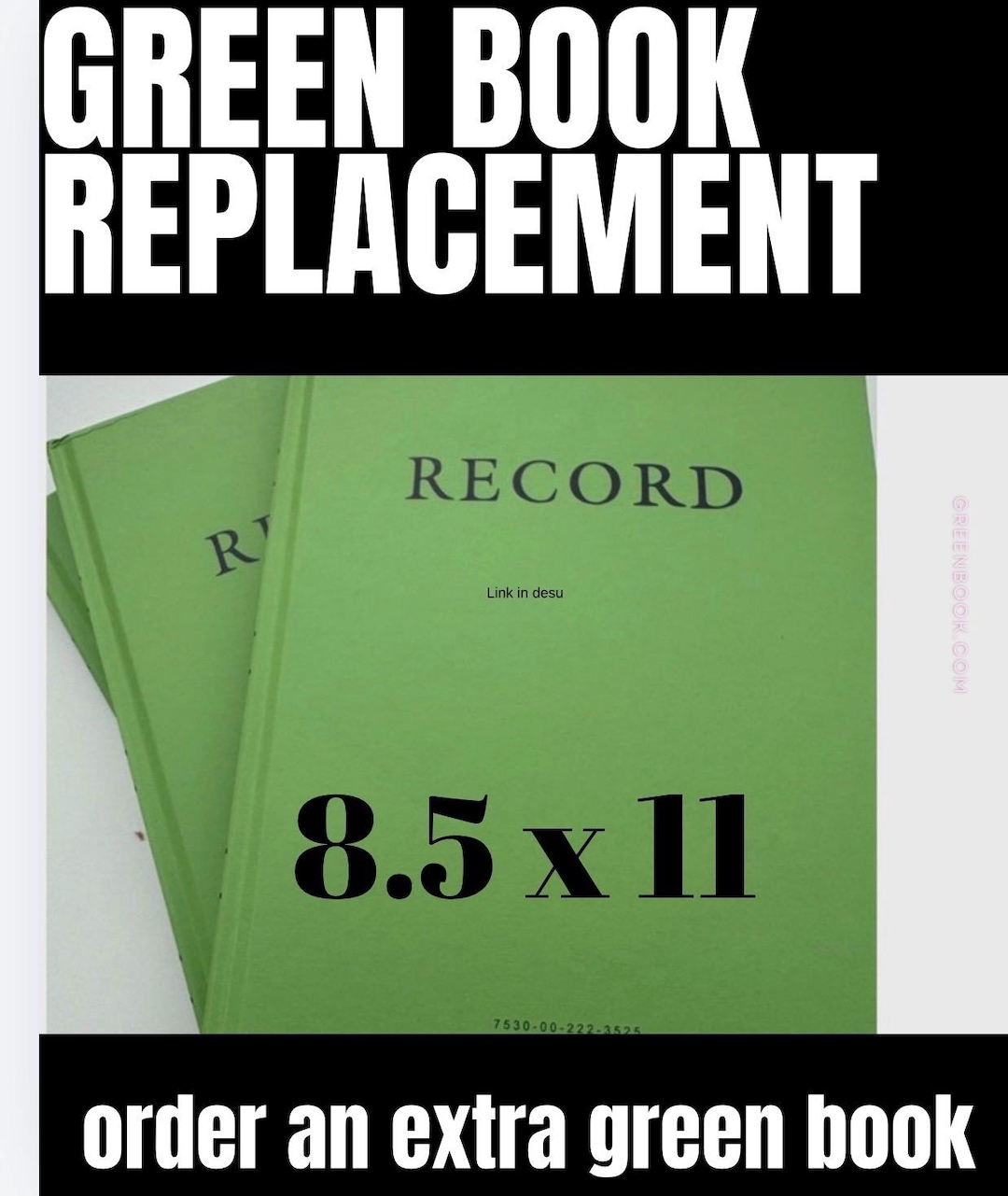 US Military Green Record Book, 8"x10.5" - Etsy