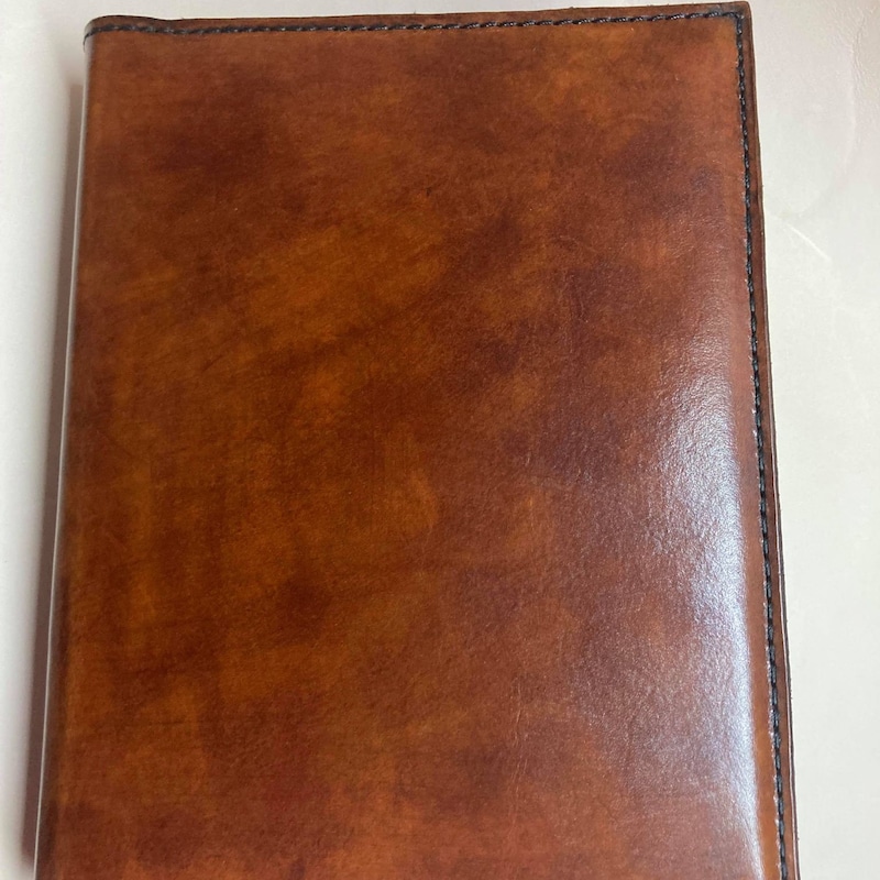 Leather Book Cover - Etsy