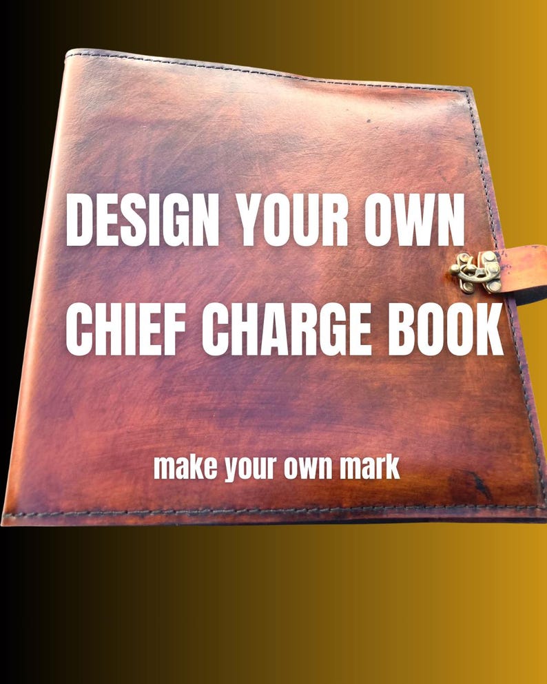 Personalized USCG Chief Charge Book, Leather 3-ring Binder Cover - Etsy