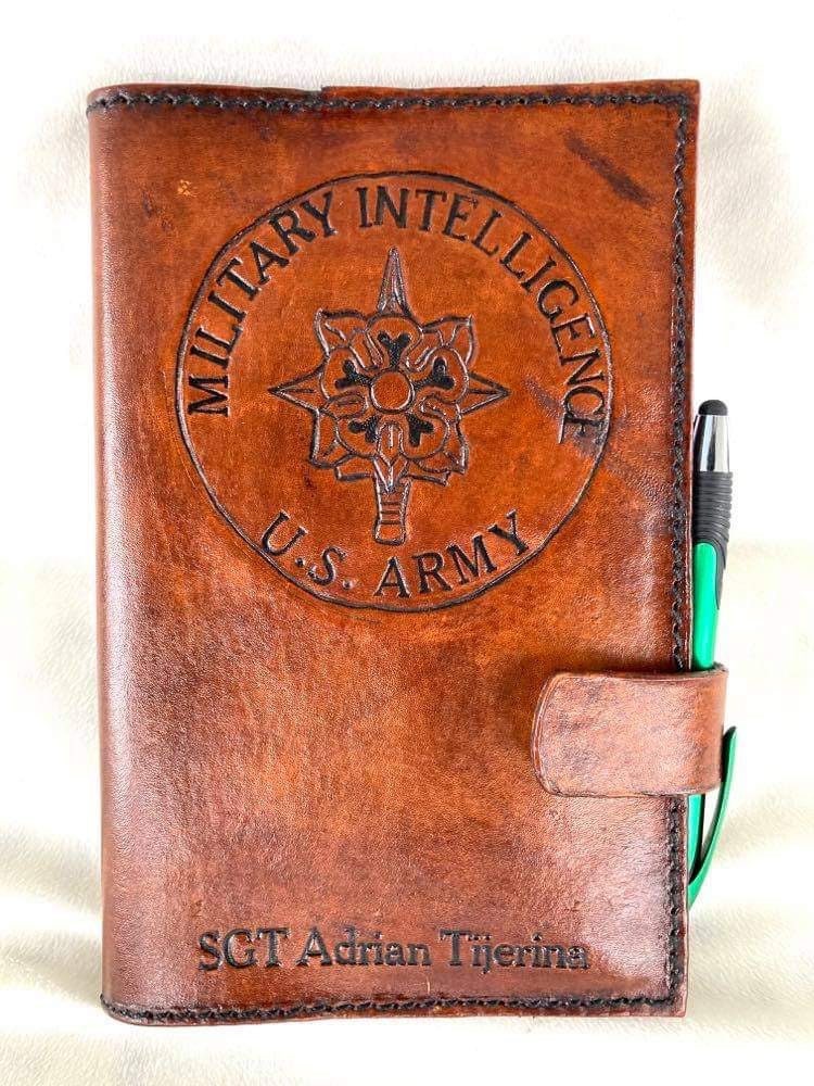 Military Intelligence Leather Green Book Cover Military | Etsy
