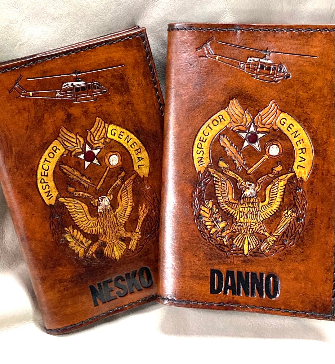 Handmade Leather Military Book Cover, Deployment Gift, Color Upgrade - Etsy