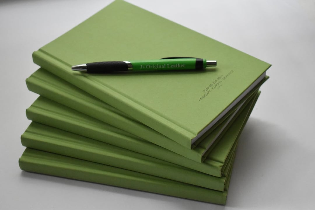 Book BUNDLE, (5) Green Book, 5"x8.5" Green Military Green Book ...
