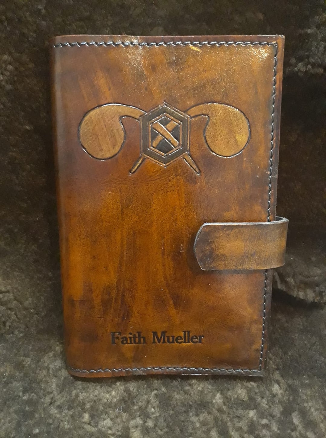 Chemical Corps Officer, US Army, Leather Military Green Book Cover ...