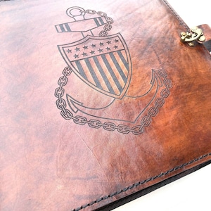 USCG Chief Charge Book With Large Anchor, CCTI, Petty Officer, Binder ...