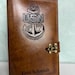 Single Anchor, Navy Chief Charge Book, Leather Journal Cover, Log Book ...